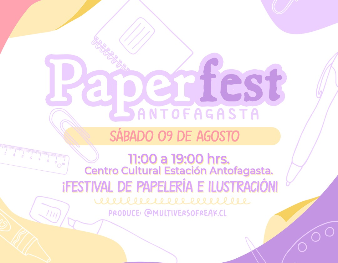 Entradas PAPERFEST, Festival de Papelería e Ilustración, Sabádo 09 Agosto - EcoPass